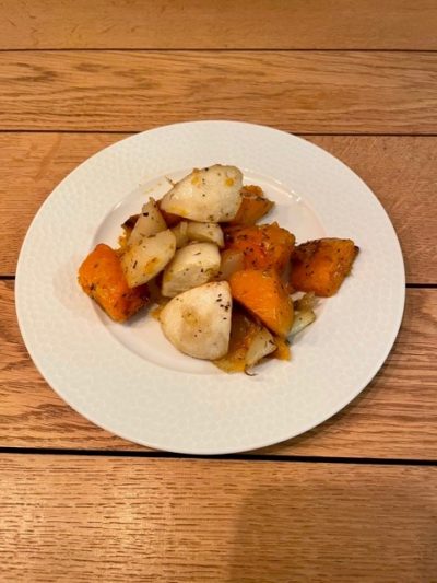 Navets et patates douces rôties au miel - Blette comme Chou
